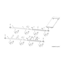 Junkers BOSCH Zubehör Flachkollektoren FKA 5-2 Aufdach Grundbausatz senkrecht 8718531017