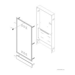 Junkers BOSCH Zubehör für Wohnungsstationen Unterputzschrank lang für F7001/2 35 S 7735600619