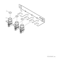 Junkers BOSCH Zubehör für Wohnungsstationen Montageplatte Heizkreismodul, inkl. 3 KH 7735600612