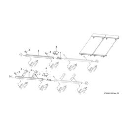 Junkers BOSCH Zubehör Flachkollektoren FKA 6-2 Aufdach Erweiterungsbausatz senkrecht 8718531018