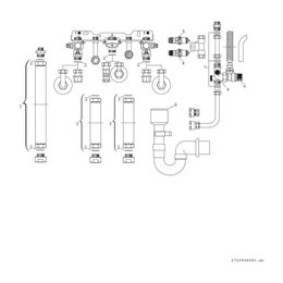 Junkers BOSCH Installationszubehör Nr. 615/2.1 Installationssatz Aufputz ST 120,160 7719002723