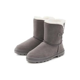 Lascana Winterstiefel grau Gr. 38 für Damen