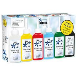 Kreul Fenstermalfarben farbsortiert 6x 80,0 ml