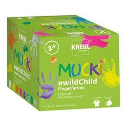 8 Kreul MUCKI #wildChild Fingerfarben farbsortiert