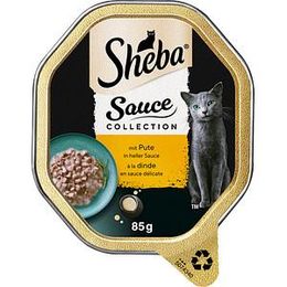 Sheba® Katzen-Nassfutter Sauce Collection mit Pute in heller Sauce 22x 85,0 g