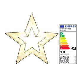 Expo-Börse LED Weihnachtsstern auf Metallgestell 50 x 48 cm 860 LED?s Timerfunktion