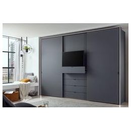 Media Multi Schwebetürenschrank mit TV-Fach B 298 cm