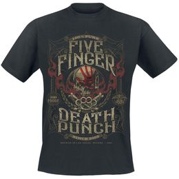 Five Finger Death Punch 100 Proof T-shirt T-Shirt schwarz in 3XL FFDPA160-3XL