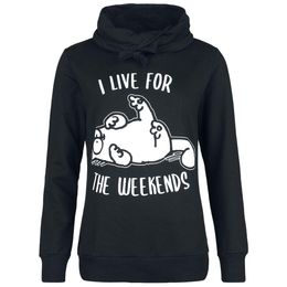 Simon's Cat Simon's Cat I Live For The Weekends Sweatshirt schwarz in L #23195