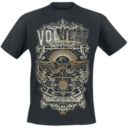 Volbeat Old Letters T-Shirt schwarz in 4XL Gildan Soft Style 64000