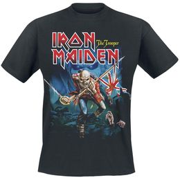 Iron Maiden POM Trooper Eddie Large Eyes T-Shirt schwarz in 4XL IRONA1544-4XL