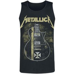 Metallica Hetfield Iron Cross Guitar Tank-Top schwarz in L TMTLVEBHET-L