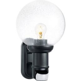 Steinel L 560 S 634216 Außenwandleuchte mit Bewegungsmelder Energiesparlampe, LED E27 60 W Schwarz