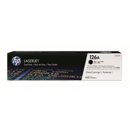 HP Original 126A Toner Doppelpack schwarz 2 x 1.200 Seiten (CE310AD)