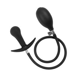 Rimba Latex Play - Inflatable Anal Plug with Pump, 8 cm