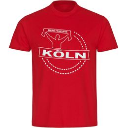 multifanshop Kinder T-Shirt - Köln - Meine Fankurve - Druck weiß - Kind