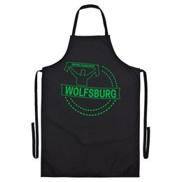 multifanshop® Grillschürze - Wolfsburg - Meine Fankurve - Druck grün