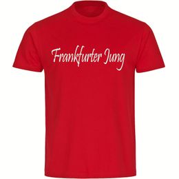 multifanshop Kinder T-Shirt - Frankfurt - Frankfurter Jung - Druck weiß - Kind