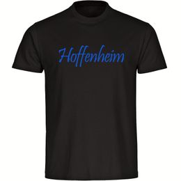 multifanshop® Kinder T-Shirt - Hoffenheim - Schriftzug - Druck blau