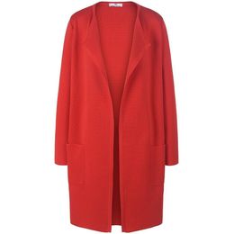 Long-Strickjacke aus 100% SUPIMA®-­Baumwolle Peter Hahn rot