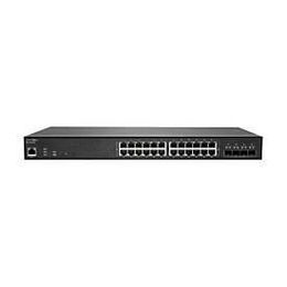 SonicWALL Switch SWS14-24FPOE - Switch - managed - 24 x 10/100/1000 (PoE+) + 4 x 10 Gigabit SFP+ - an Rack montierbar - PoE+ (410 W)