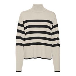 V&eacute;ro Moda VERO MODA Sweater 'Happiness' female size S Beige / Night blue