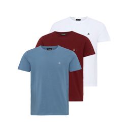Cool Hill Shirt Herren Gr&ouml;&szlig;e S blau / kirschrot / wei&szlig;