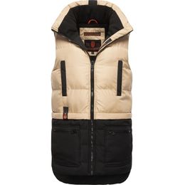 Marikoo Weste 'Kiraraa' Damen Gr&ouml;&szlig;e XS beige / schwarz