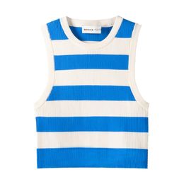 Bershka Top Damen Gr&ouml;&szlig;e L blau / wei&szlig;