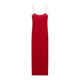 Pull&Bear Pull&bear Kleid Damen Gr&ouml;&szlig;e 42 rot Winterkleid