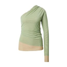 Day Birger Et Mikkelsen Shirt 'Shona' Damen Gr&ouml;&szlig;e S beige / pastellgr&uuml;n