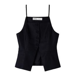 Bershka Blusentop Damen Gr&ouml;&szlig;e S schwarz