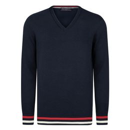 Felix Hardy Pullover Herren Gr&ouml;&szlig;e L marine / rot / wei&szlig;
