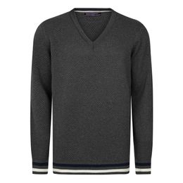 Felix Hardy Pullover Herren Gr&ouml;&szlig;e L anthrazit / schwarz / wei&szlig;