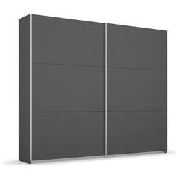 Schwebetürenschrank Rauch "Kleiderschrank Garderobe Schlafzimmerschrank TOPSELLER AURELIO" Schränke Gr. B/H/T: 218 cm x 210 cm x 59 cm, 2 St., grau (graumetallic) in geradlinigem Design mit Dekor- oder Hochglanz-Front MADE IN GERMANY