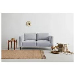 2-Sitzer OTTO products "Fillin" Sofas Gr. B/H/T: 171cm x 82cm x 98cm, Leinenmix, silberfarben (silber) Struktur hergestellt aus recycelten PET-Flaschen und im Leinen-Mix