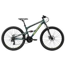 Mountainbike Bikestar Fahrräder Gr. 42cm, 27,5 Zoll (69,85cm), grün für Damen und Herren, Kettenschaltung