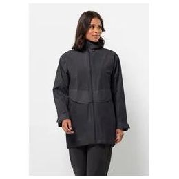 Langjacke Jack Wolfskin "MAINKAI LONG JKT W" Gr. XXL (48), grau (phantom) Damen Jacken