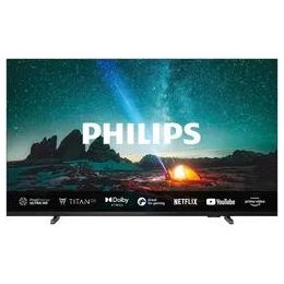 F (A bis G) Philips LED-Fernseher Fernseher Gr. 55, grau (anthrazit)