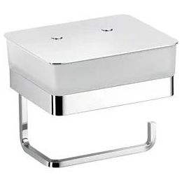 Feuchttücherbox Giese Aufbewahrungsboxen grau (chrom) mit WC-Rollen Halter