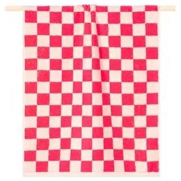 Strandtuch Pad "Chess" Handtücher (Packung) Gr. B/L: 100cm x 180cm, Karo, Frottee, pink Made in Europe