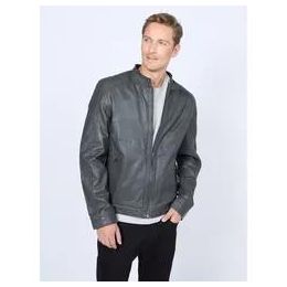 Lederjacke Mustang "Max" Gr. S, grau (anthra) Herren Jacken