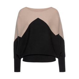 Lascana Pullover Damen Gr&ouml;&szlig;e M sand / schwarz