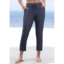 Lascana Schlupfhose blau Gr. 36 für Damen. Figurumspielend