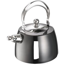 Schulte Ufer Wasserkessel SCHULTE-UFER "Louis", grau (anthrazit, edelstahlfarben), Ø:20cm, Töpfe, 2 Liter, Induktion