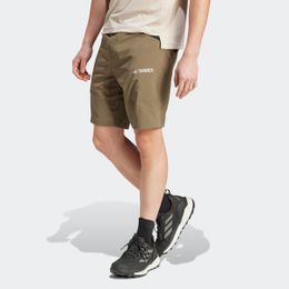 Trekkingshorts adidas terrex "XPR MD Short" Gr. 56, N-Gr, grün (olive strata) Herren Hosen