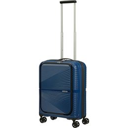 Hartschalen-Trolley American Tourister "AIRCONIC 55" Gr. B/H/T: 40 cm x 55 cm x 23 cm 34 l, blau (midnight navy) Koffer mit 15,6-Zoll Laptopfach, Tabletfach und USB-Schleuse