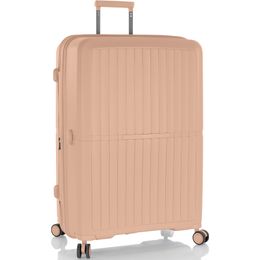 Hartschalen-Trolley Heys "AirLite, 76 cm" Gr. B/H/T: 50 cm x 76 cm x 31 cm 118 l, beige (creme) Koffer Reisegepäck groß Reisekoffer TSA Schloss Volumenerweiterung