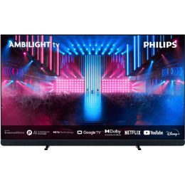 G (A bis G) Philips OLED-Fernseher "55OLED909/12" Fernseher grau (anthrazit)