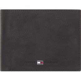 Geldbörse Tommy Hilfiger "JOHNSON CC AND COIN POCKET" schwarz Kleinlederwaren im kleinen Format aus hochwertigem Leder